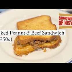 Cooked - Baked Peanut Beef Sandwich