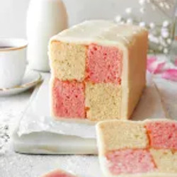 Cooked - Vegan Battenberg Cake