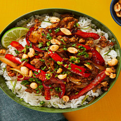 Cooked - Sweet Chili Pork Bowls with Bell Pepper & Peanuts