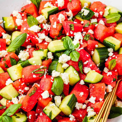 Cooked - Watermelon Salad Recipe With Feta And Cucumber