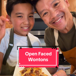 Cooked - Open Faced Wontons